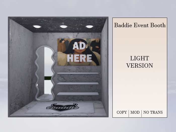 Second Life Marketplace - BADDIE EVENT BOOTH - LIGHT [BOXED]